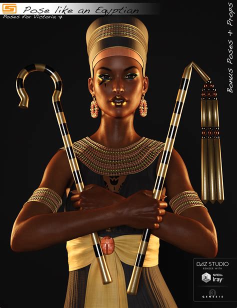 Egyptian Mega Bundle Characters Outfits Hair Poses And Lights Daz 3d