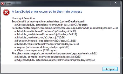 when i launch the game on steam it says this error and the window of