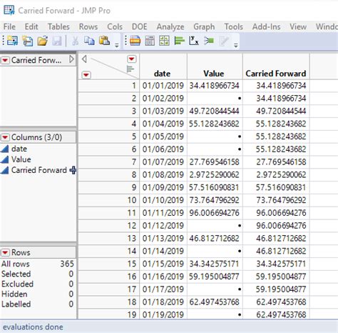 solved how do i replace missing values in a column using last