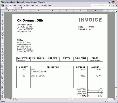 excel quote invoice maker an act add on by exponenciel