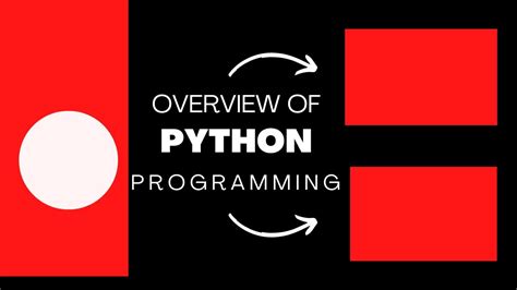 overview of python programming intro to python programming crash