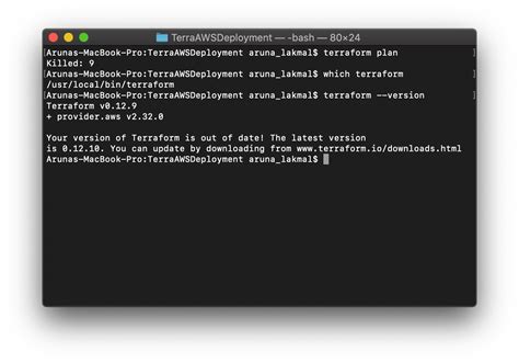unable to run terraform after macos catalina update techcrumble
