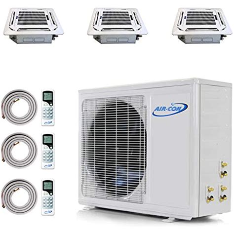Multi Zone Mini Split Ductless Air Conditioner Tri 3 Zone 12000 18000