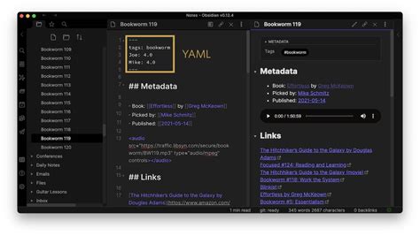 visualizing metadata in obsidian with yaml and dataview the sweet setup
