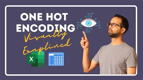 one hot encoding visually explained using excel youtube