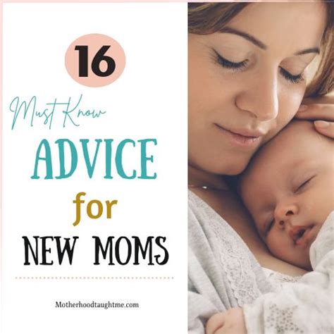 16 Must Know Advice For New Moms To Smoothly Adjust To Motherhood
