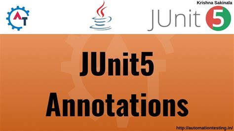 3 junit 5 basics junit5 annotations annotation in junit5 junit5