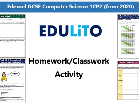 homework activity topic 1 and 6 flowcharts and programs gcse cs