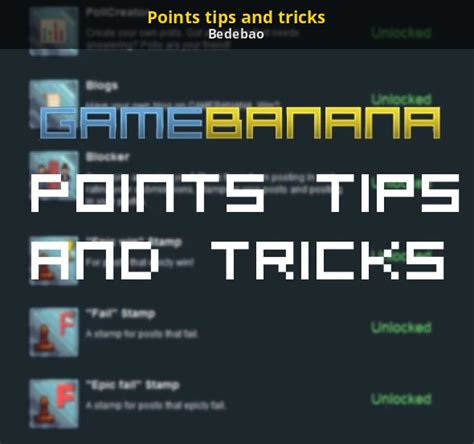 points tips and tricks [gamebanana] [tutorials]