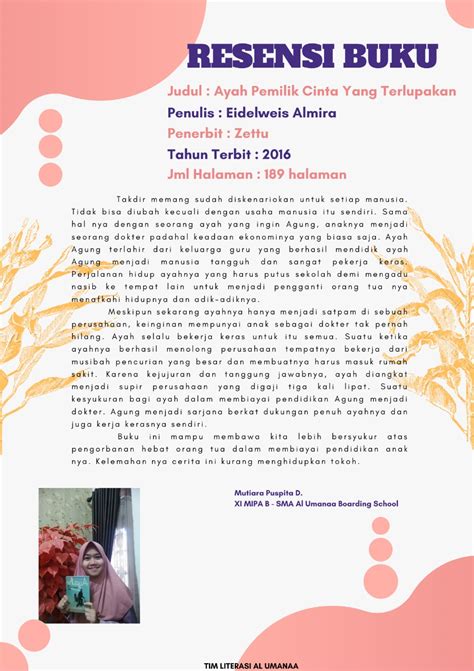 Contoh Resensi Buku Pelajaran 50 Koleksi Gambar