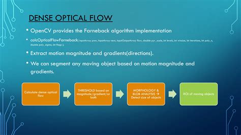 dense opticalflow based motion segmentation and cnn based