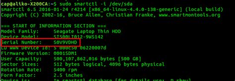 how to check the hard disk serial number in linux better tech tips