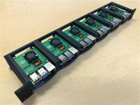 1u rack for raspberry pi 19 rackmount supports upto 6 etsy