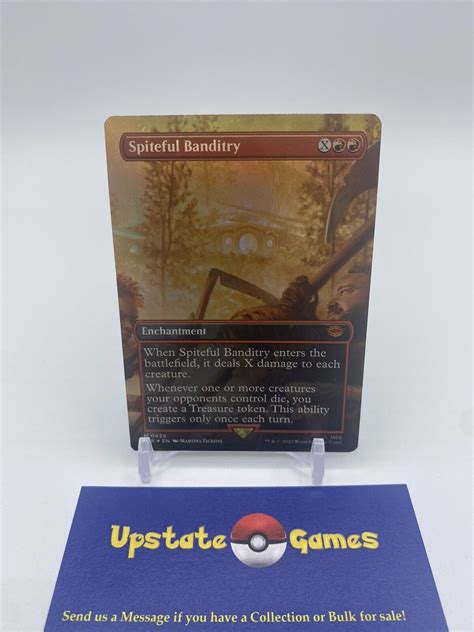 Mtg Lotr Spiteful Banditry 0439 M Extended Art Non Foil Ebay