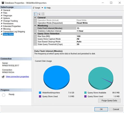 query store options in ssms 18 4 erin stellato