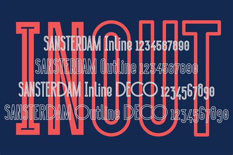 sansterdam inline and outline 125858 regular font bundles
