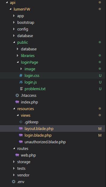 php how do i import libraries in a blade file on lumen