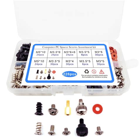 228pcs Box 10 Kinds Of Motherboard Pc Personal Computer Assemble Case