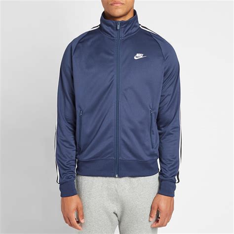 Nike Tribute Track Jacket Midnight Navy And White End Us