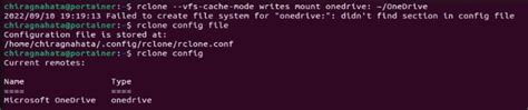unable to mount onedrive in linux help and support rclone forum