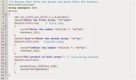 programming chunks a c program that takes two arrays and print their