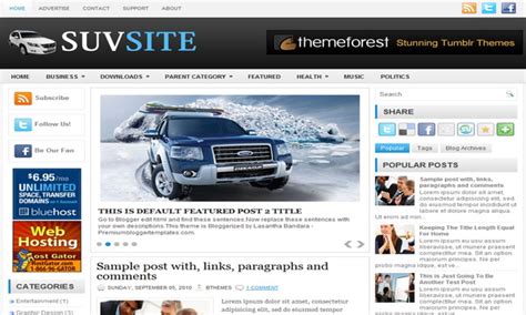 premium blogger blogspot templates ~ lost empire