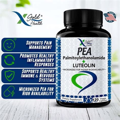 Micronized Palmitoylethanolamide Pea With Luteolin Supplement With