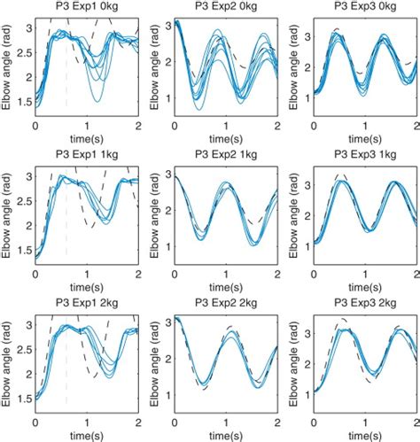 Forearm Free Fall Trajectory Of Subject P3 Blue Solids Lines Measured