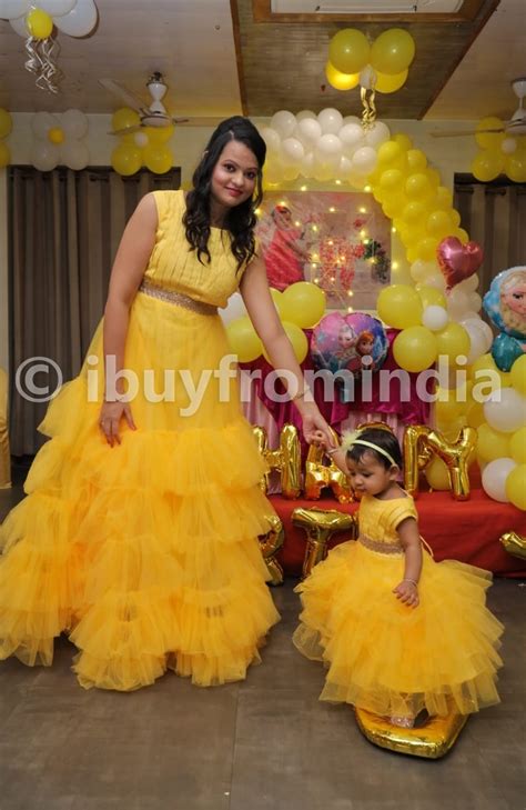 Mom Daughter Matching Dress Mom And Daughter Dresses Ibuyfromindia