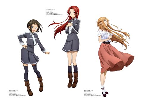 Asuna Ronye Arabel And Tiese Schtrinen Sword Art Online And 1 More