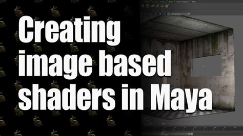creating image based shaders in maya youtube