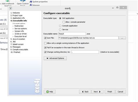 how to convert java program into executable exe file