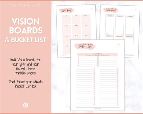 Goal Journal Printable Bundle 2023 Goals Planner Smart Goal Setting