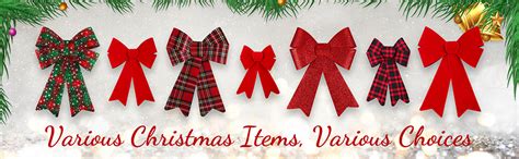Mceast 4 Pack Red Christmas Wreath Bows 18 X 12 Inches