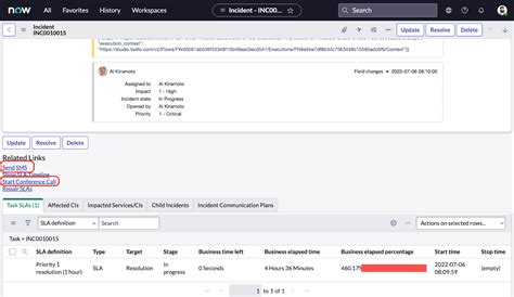 create a notification system in servicenow using twilio sms and voice