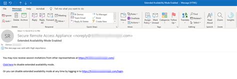 use extended availability to stay accessible when not logged in