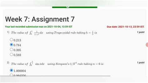 numerical methods nptel week 7 assignment answers july dec
