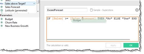 create parameters tableau