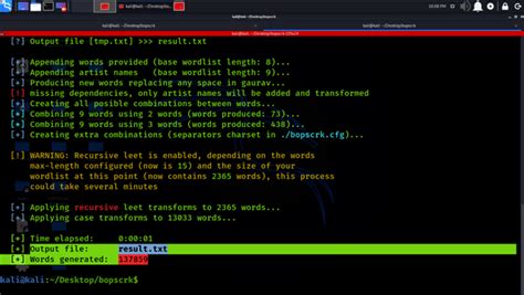bopscrk tool to generate smart and powerful wordlists geeksforgeeks
