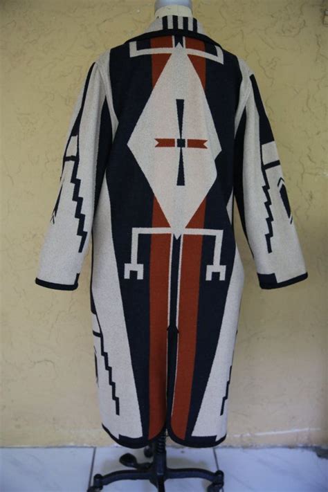 Pendleton Blanket Coat Aztec Southwestern By Loverocksvintage Chimayo