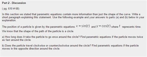 solved in this section we stated that parametric equations