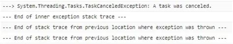 resolving client a task was canceled thecodebuzz
