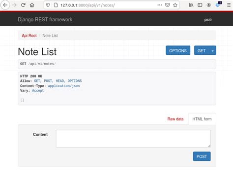 crud in django rest framework and react django and react