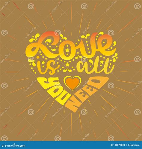 Romantic Loved Phrase Illustration Stock Vector Illustration Of