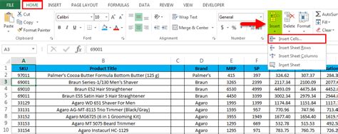 insert row shortcut in excel how to insert row using shortcut method