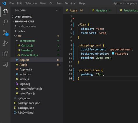 shopping cart react js project with explanation [ simple ecommerce