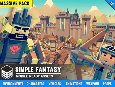 simple fantasy cartoon assets free download unity asset collection