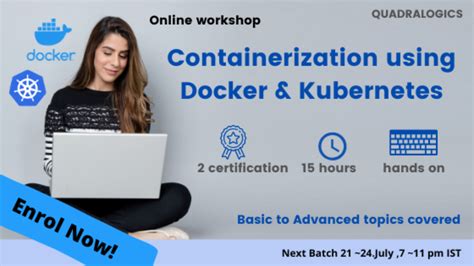 containerization using docker and kubernetes tickets by quadralogics