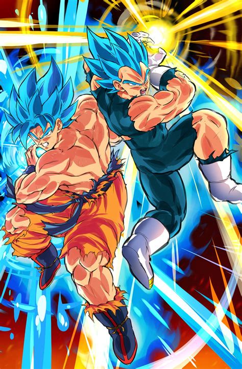 Son Goku And Vegeta Dragon Ball And 2 More Drawn By Ptmcmx453tma