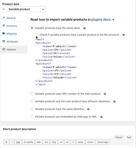 how to import variable products into woocommerce wp desk